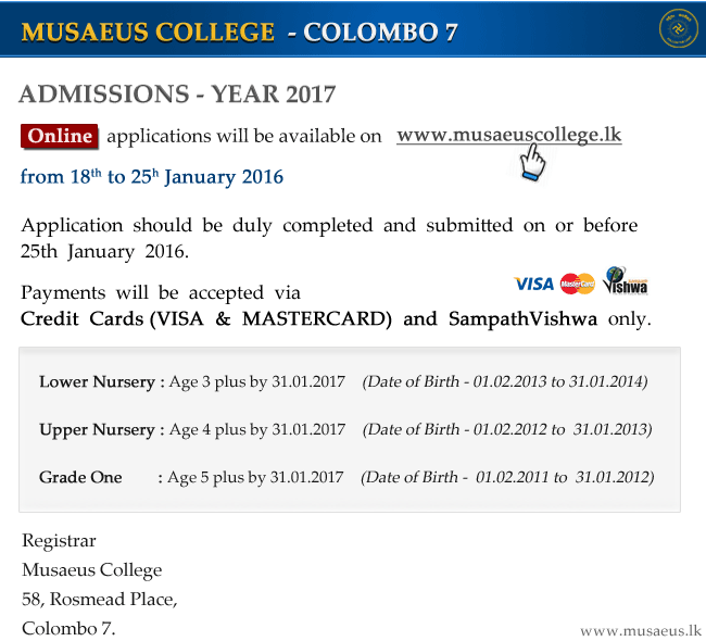 test « Musaeus College | Colombo | Sri Lanka